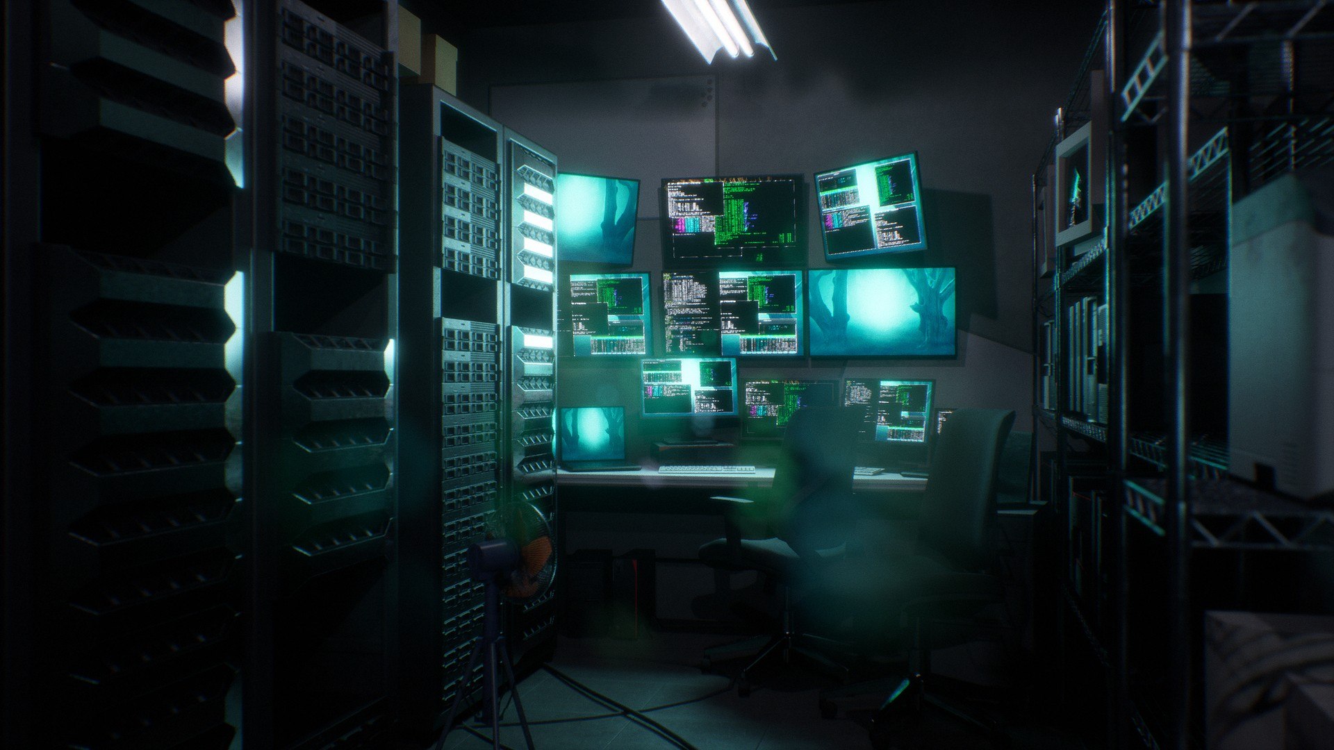 3D Hackers Office - TurboSquid 2165380