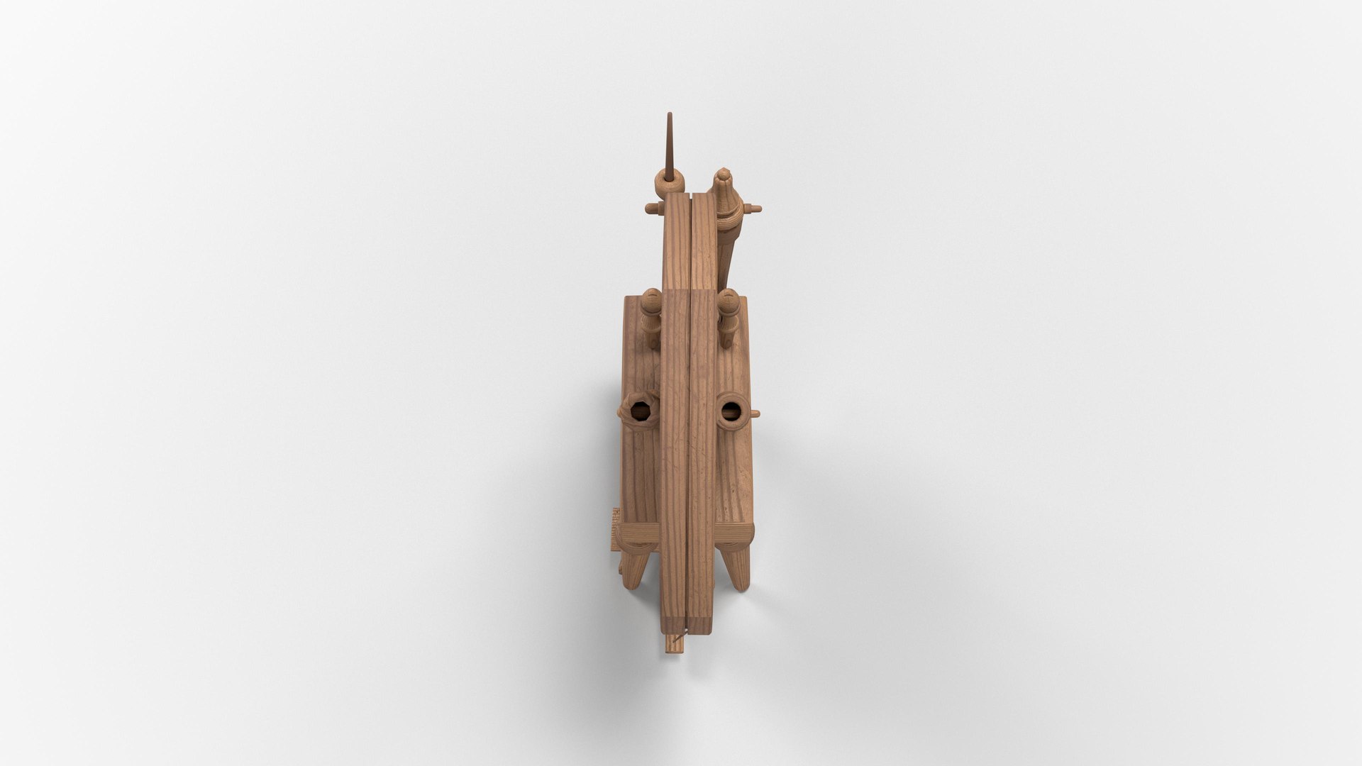 3D Stylized Wooden Spinning Wheel - TurboSquid 2149548