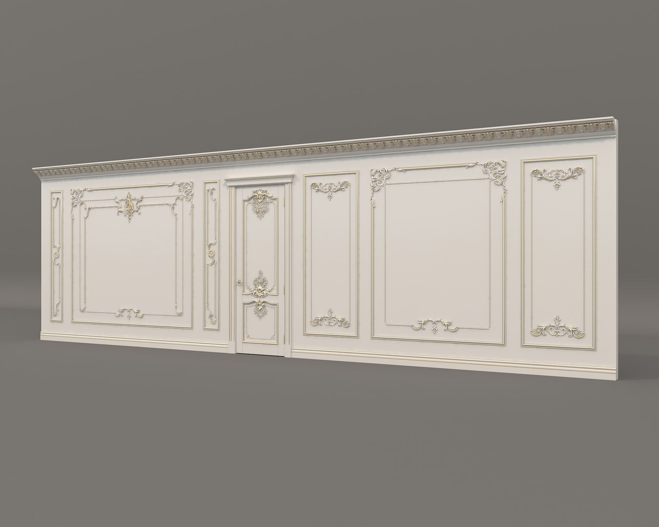 Wall Molding In Classic French Style 28 Model - TurboSquid 2198067