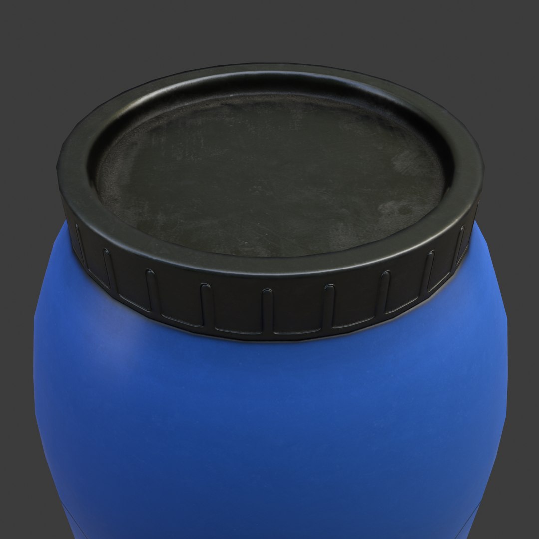 3d ready plastic barrel model
