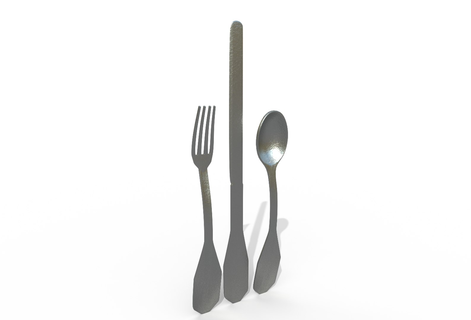 Flatware Set 3D Model - TurboSquid 1510898