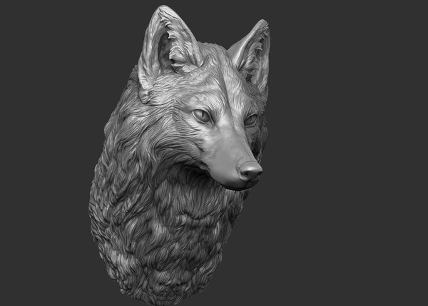 Fox head realistic 3D model - TurboSquid 1290567