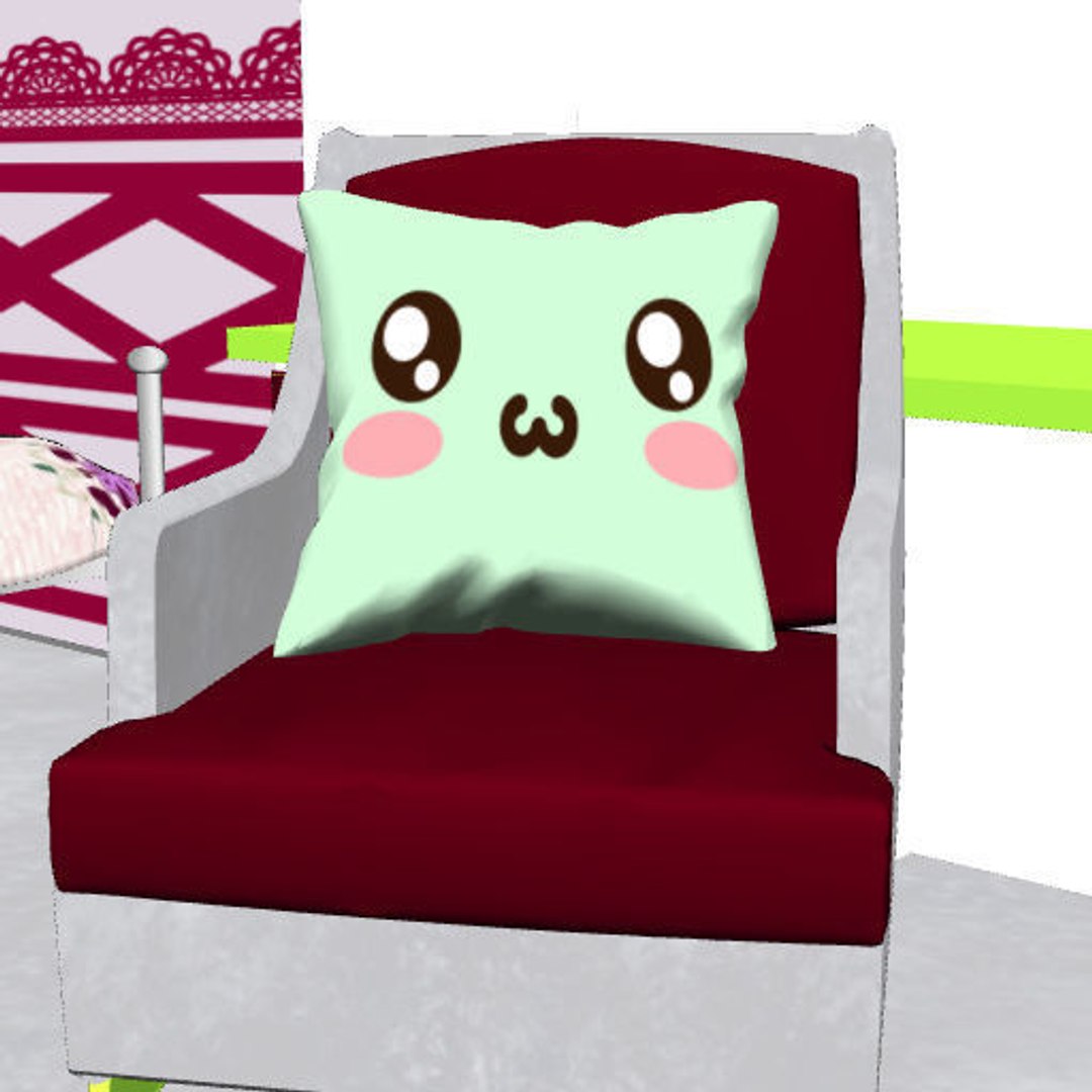 Free 3D Decorative Kawaii Pillows - TurboSquid 1543064
