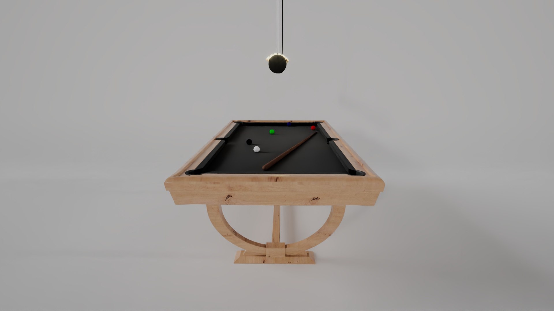 3D Pool Table With LED Light Model - TurboSquid 1977461