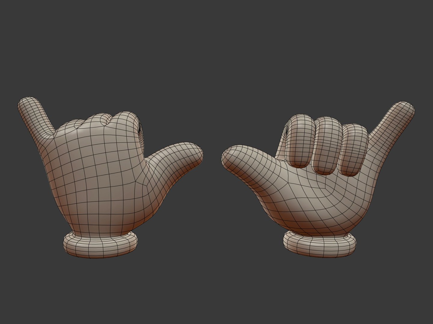 Cartoon Hand 3D Model - TurboSquid 1368094