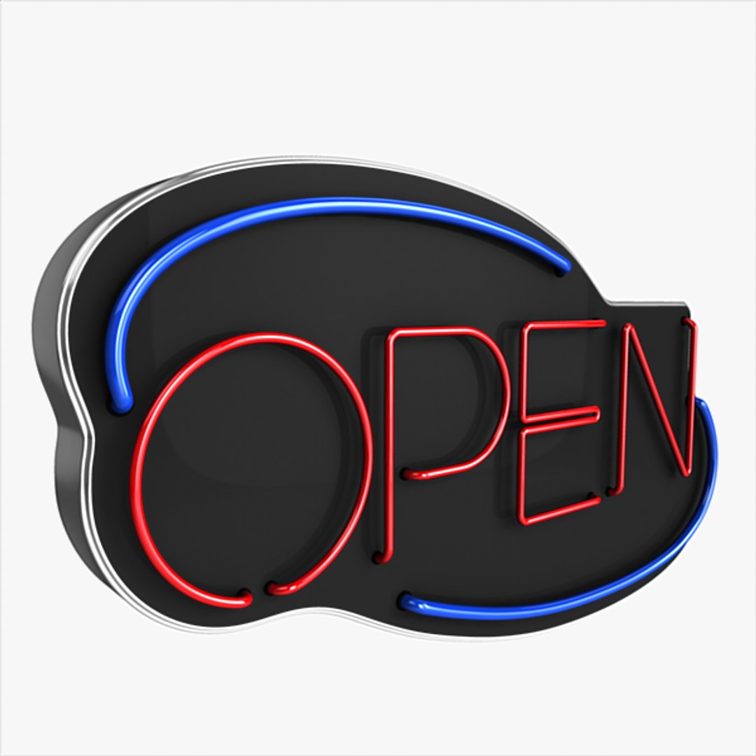 3d Neon Open Sign
