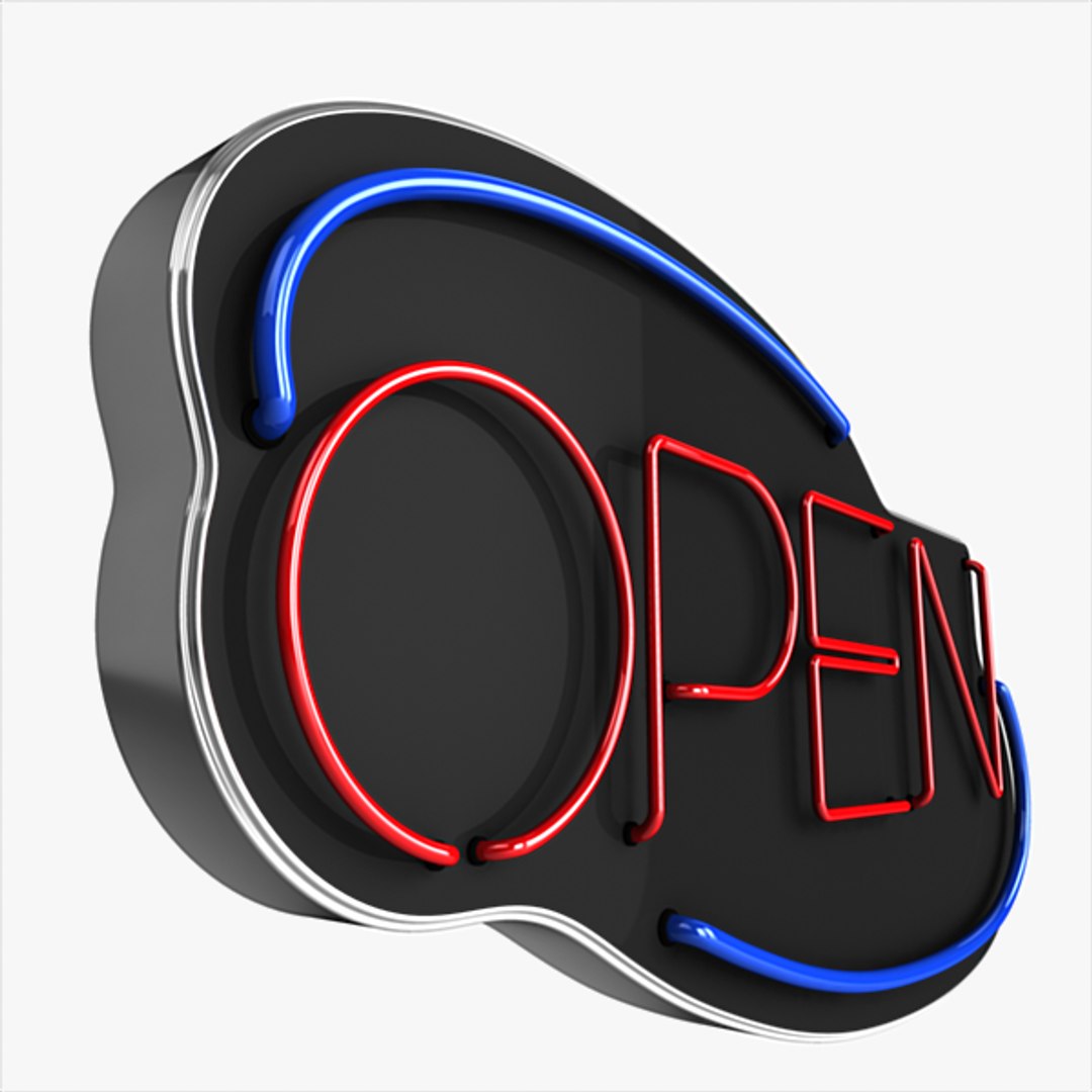 3d Neon Open Sign
