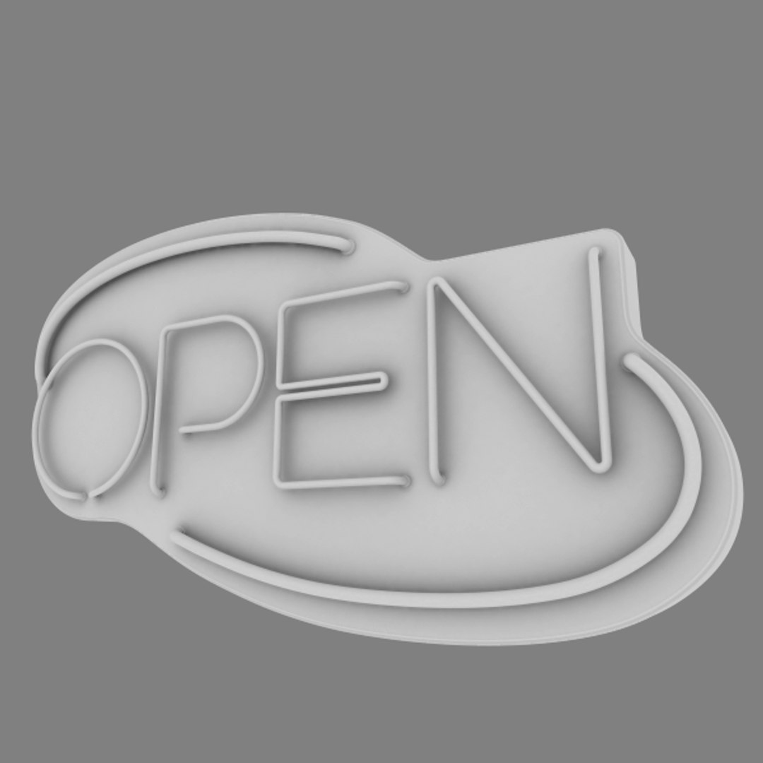 3d Neon Open Sign