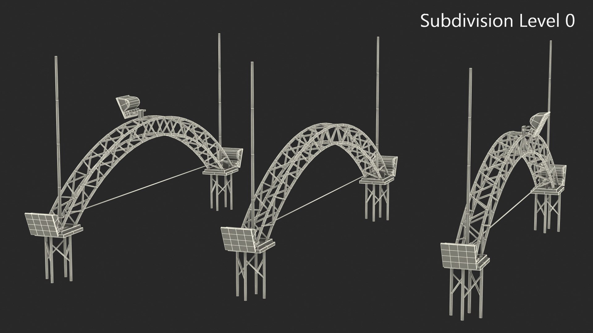 3D Truss Arch Lighting Rig Structure - TurboSquid 2302468