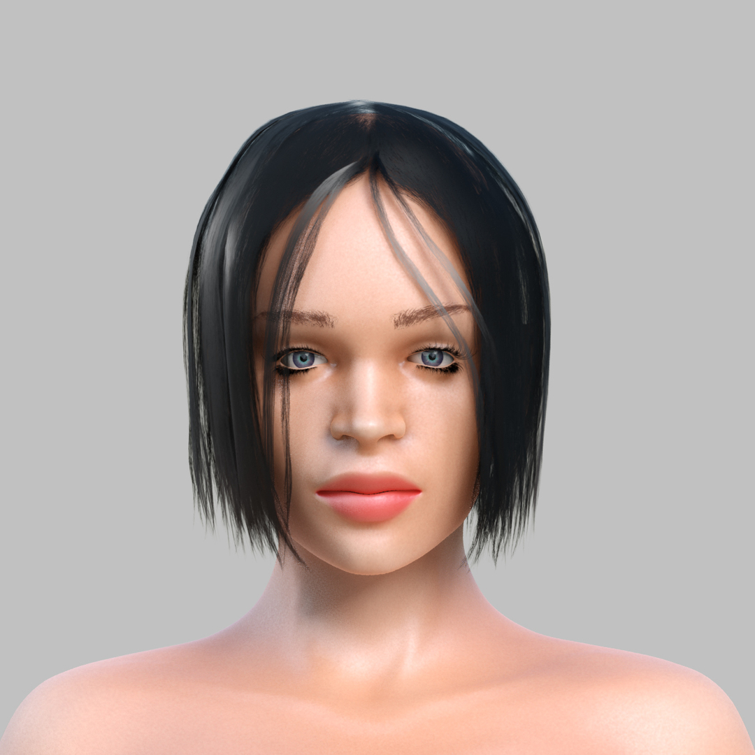 woman girl human 3d max