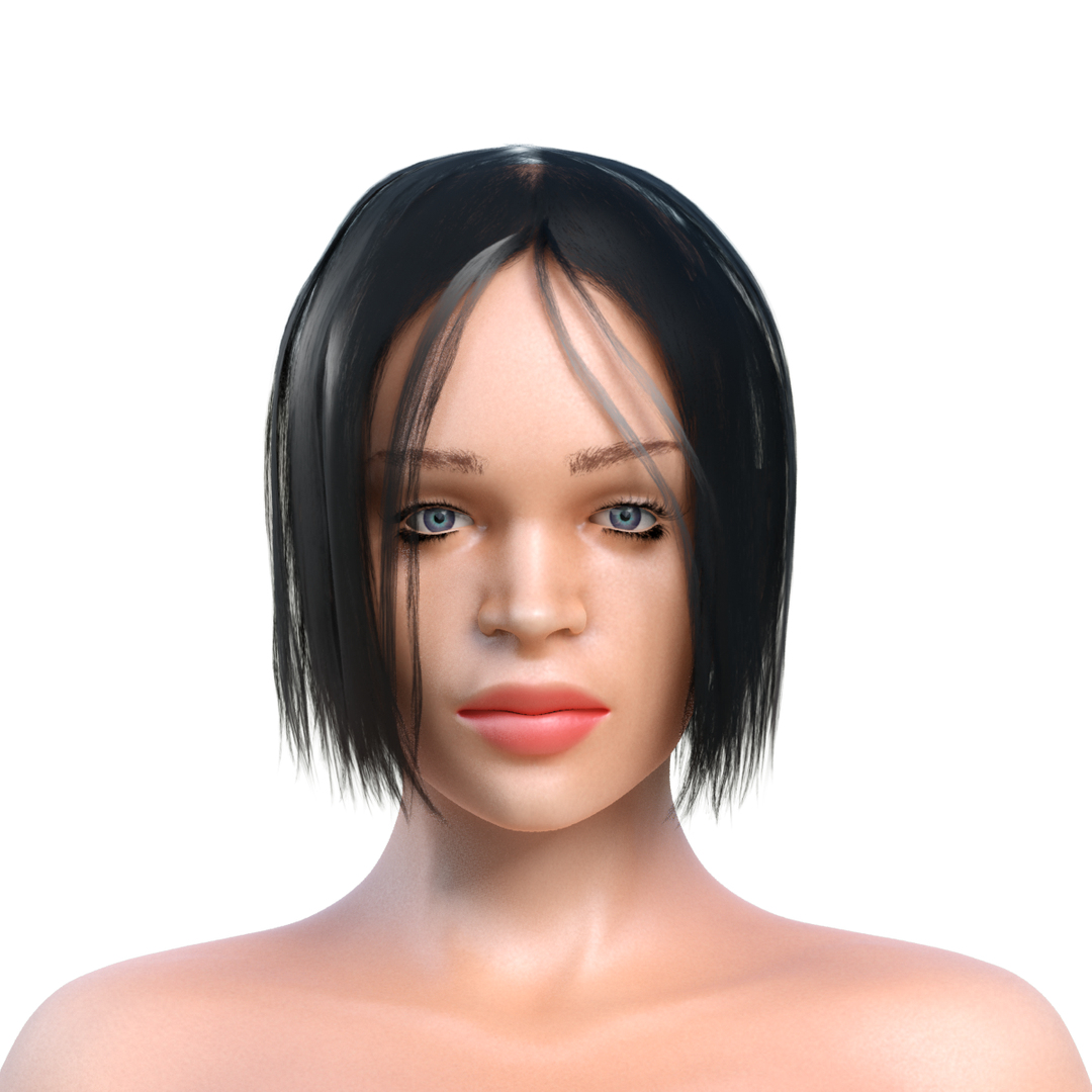 woman girl human 3d max