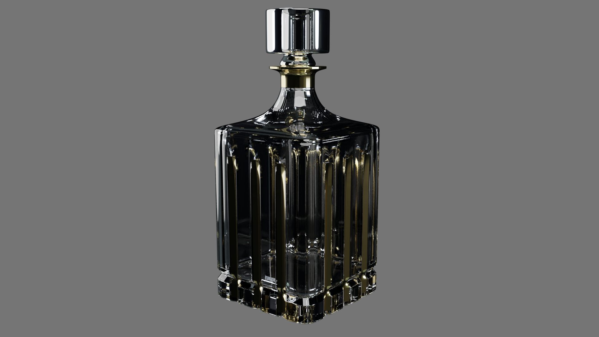 Carafe Crystal Gold Plated Model - TurboSquid 1765196