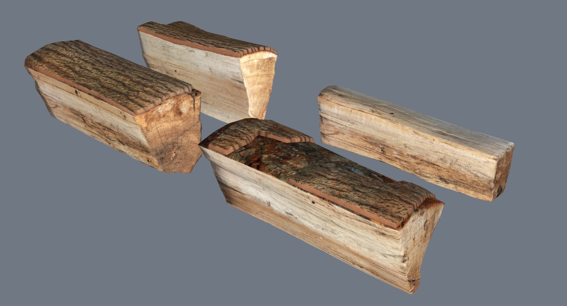 Wood Logs 3d Model
