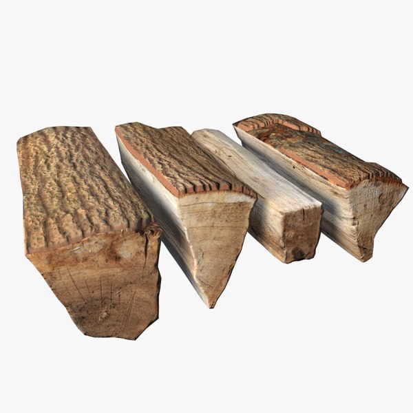 wood logs 3d model