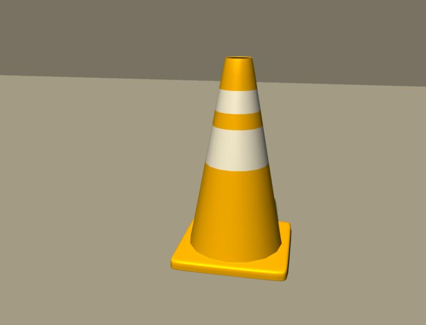 3d Obj Traffic Cone