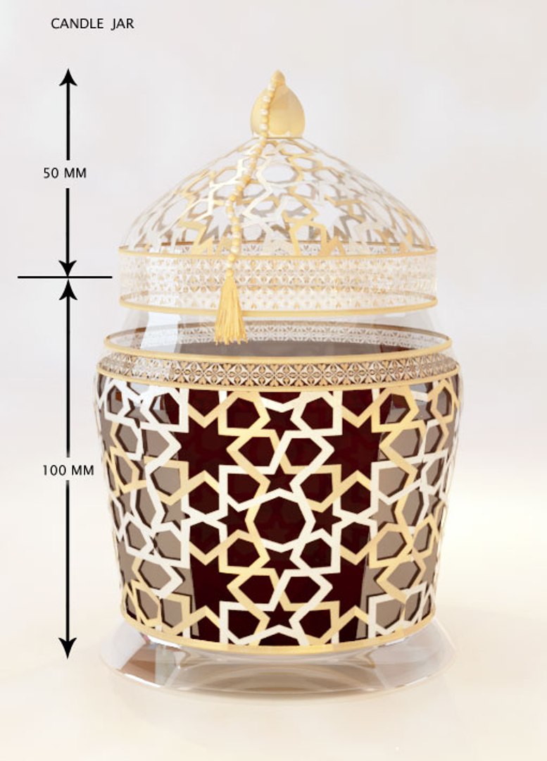 Candle Jar 3D Model - TurboSquid 1167069