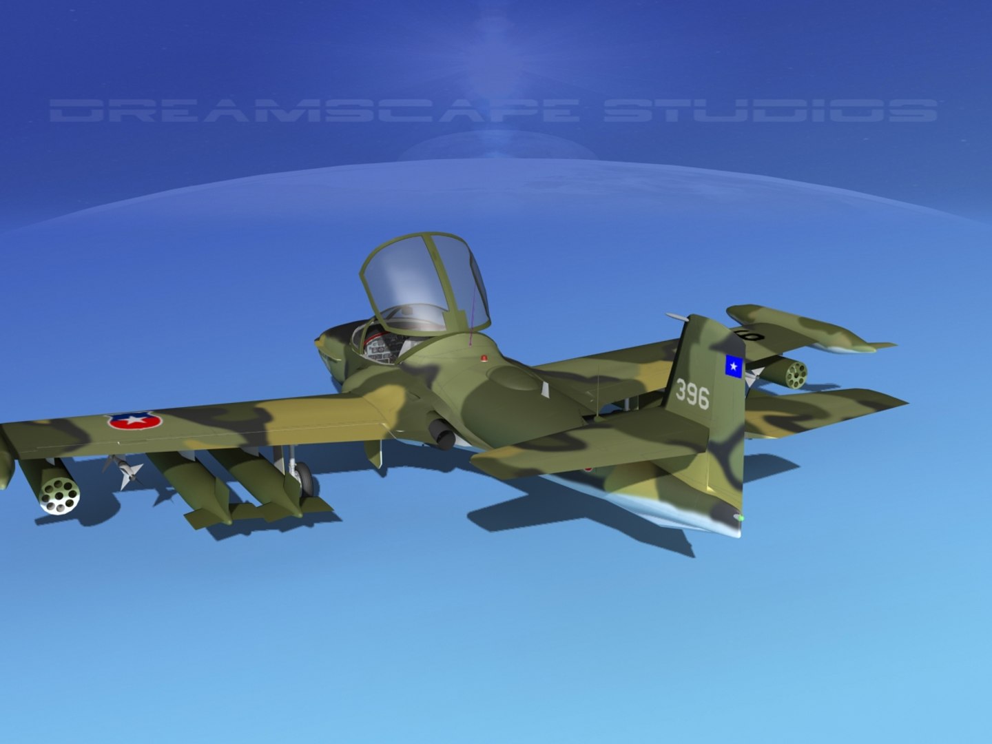 3d Cessna A-37 Dragonfly
