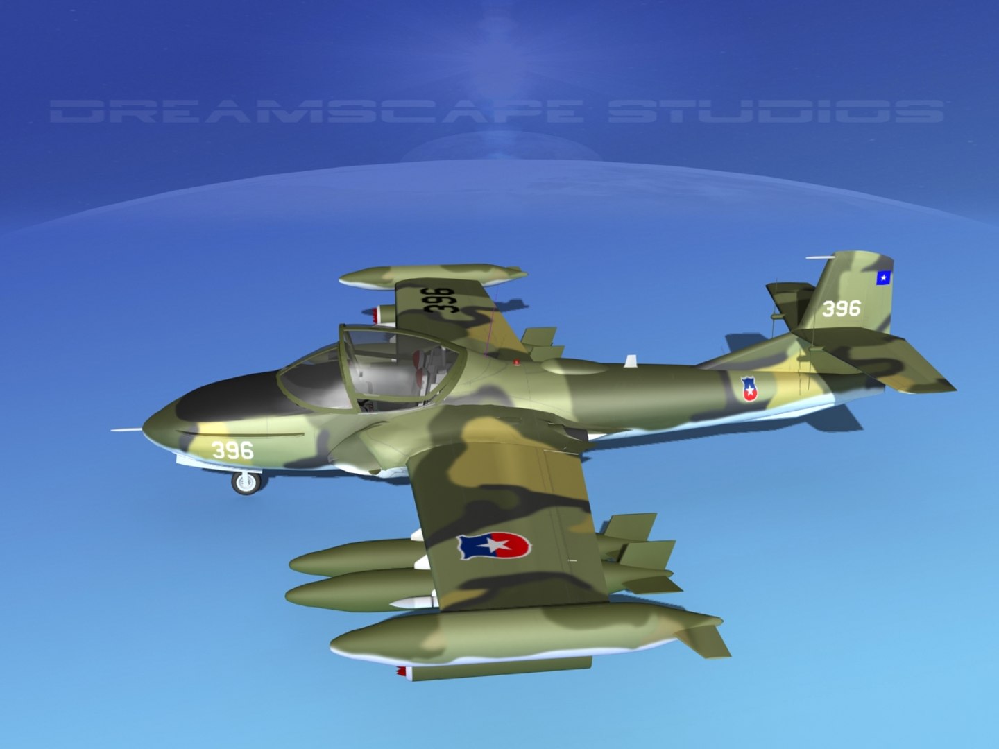 3d Cessna A-37 Dragonfly