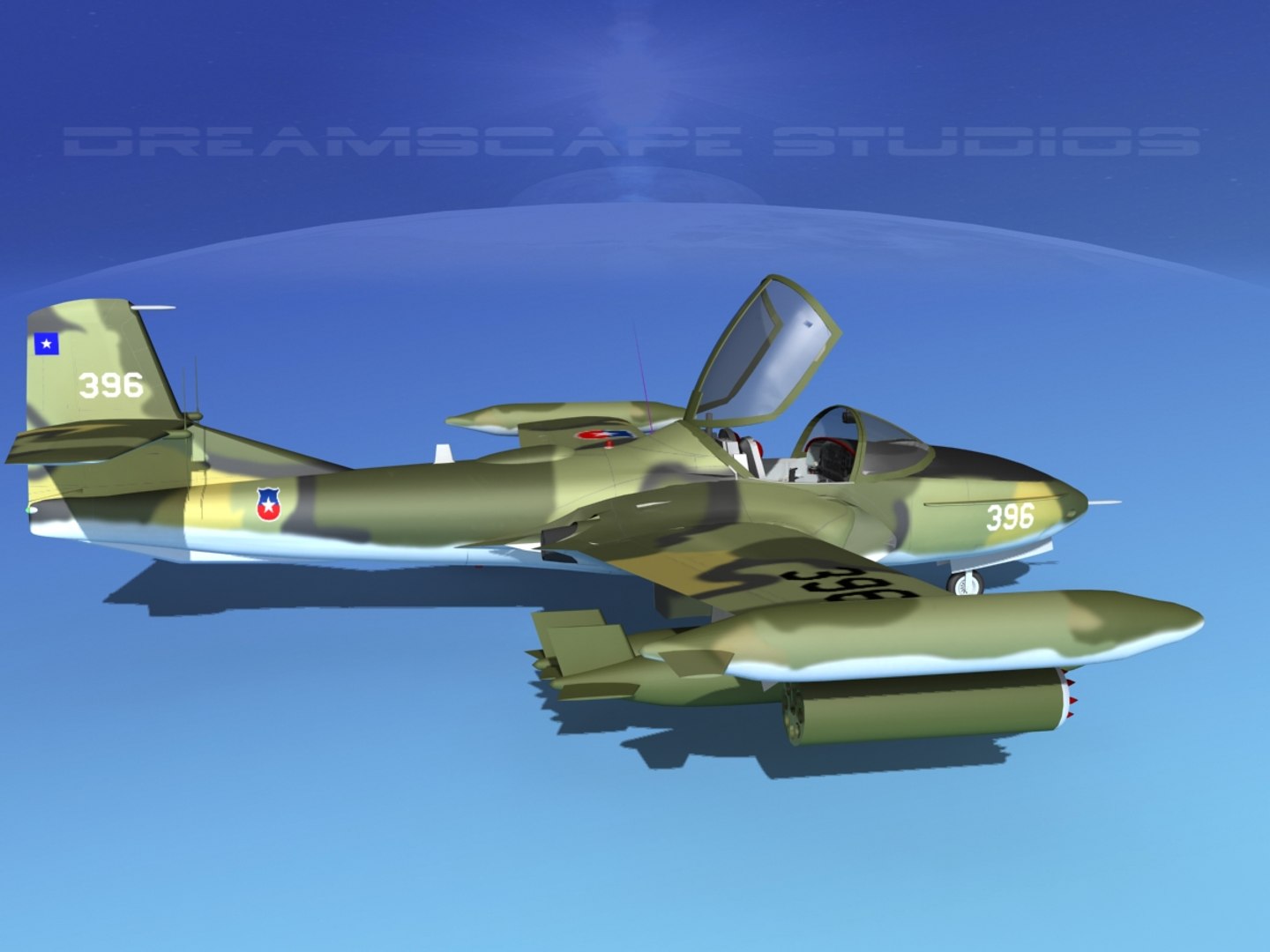 3d Cessna A-37 Dragonfly