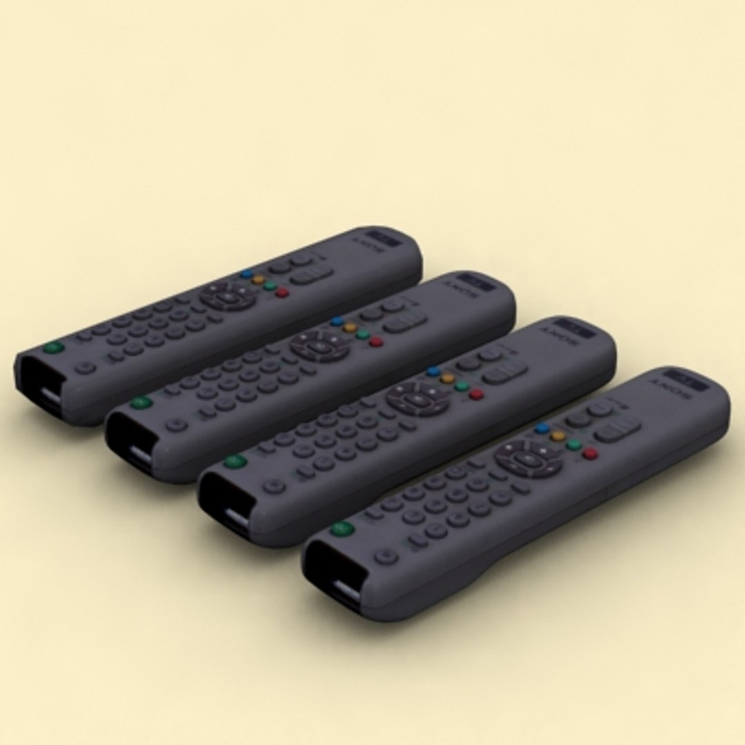 Tv Sony Remote Control 3d Model