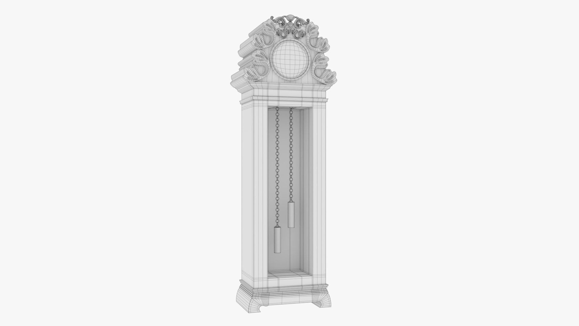 Old Antique Clock 3D Model - TurboSquid 1809616