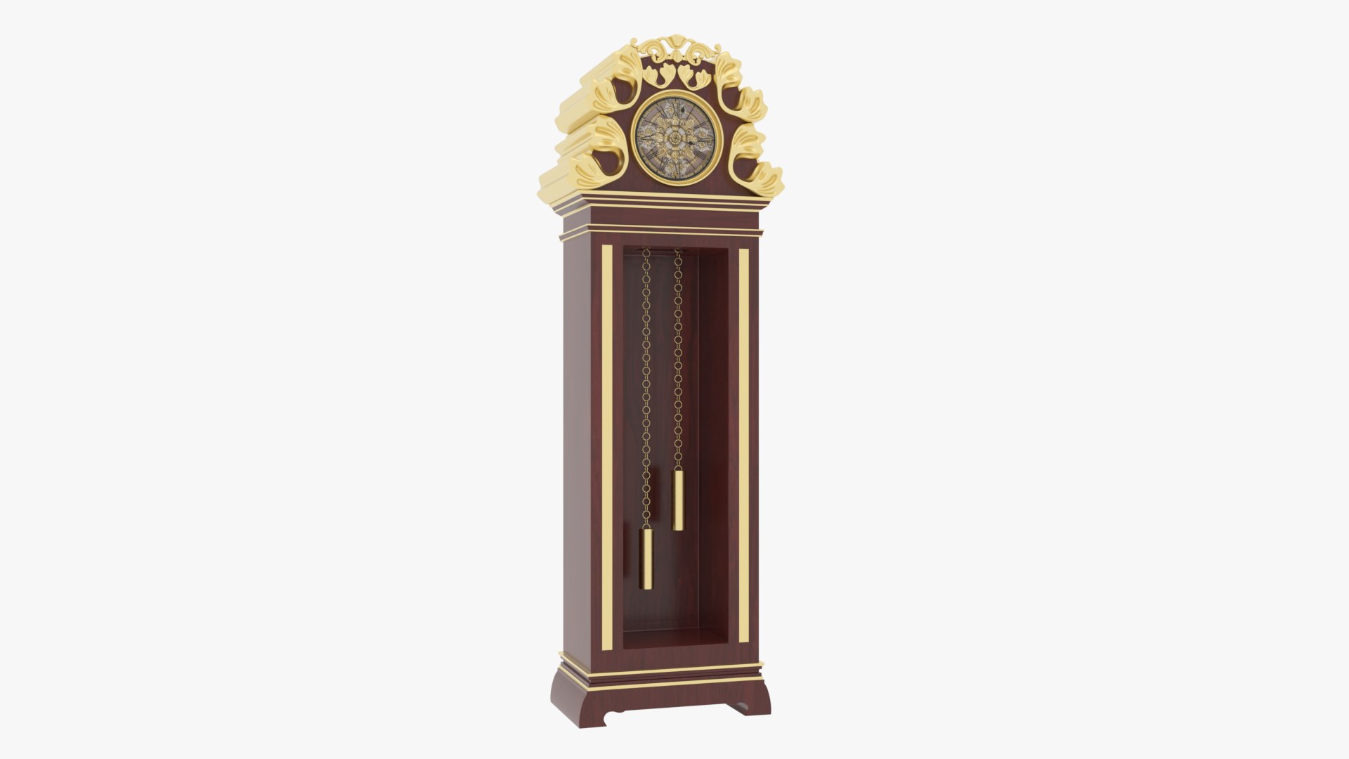 Old Antique Clock 3D Model - TurboSquid 1809616