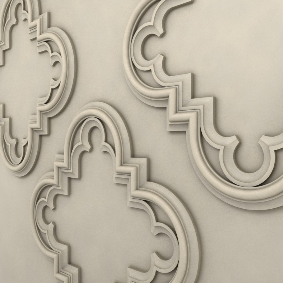 3d Model Quatrefoil