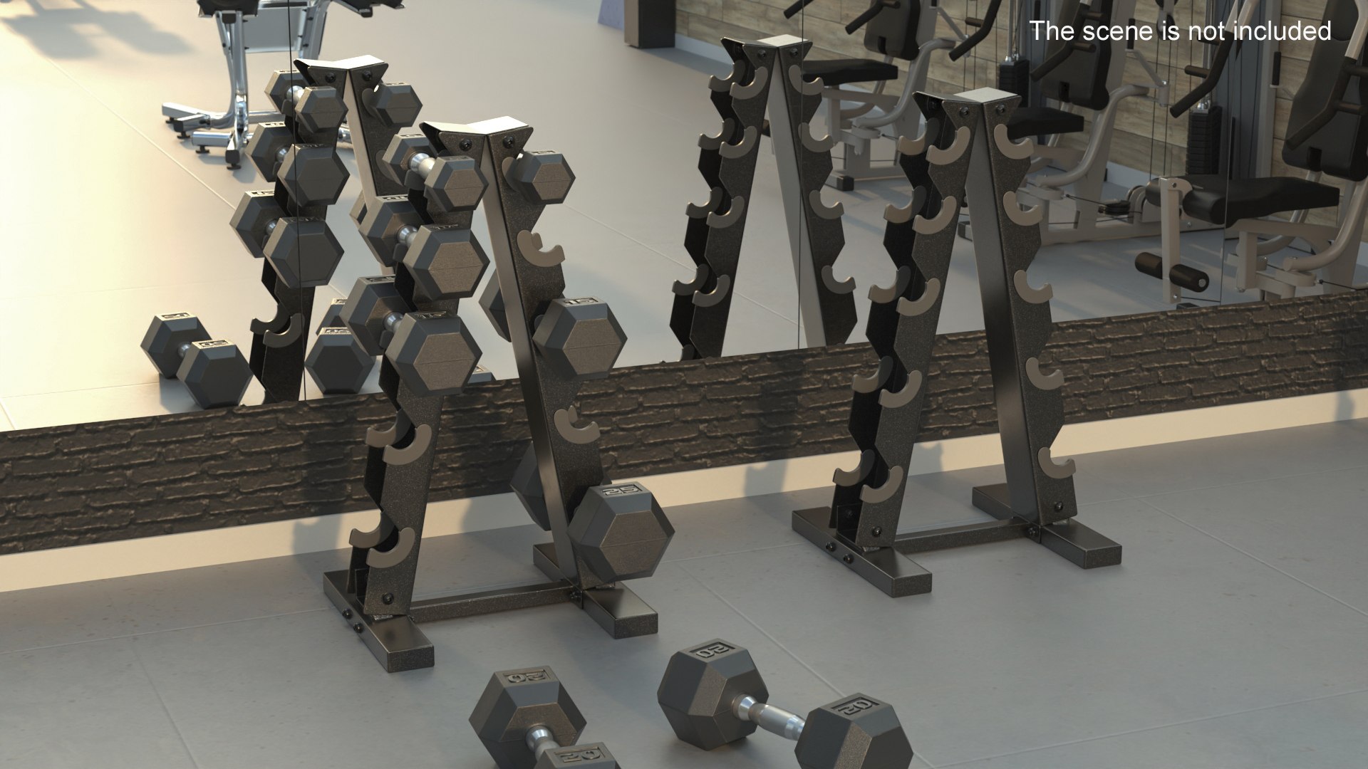 Vertical Dumbbell Storage Rack 3D Model - TurboSquid 2402533