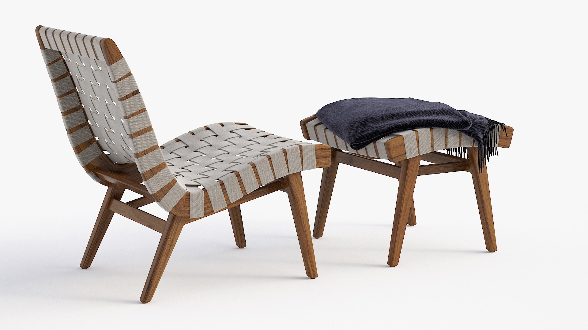 3D Risom Lounge Chair Model - TurboSquid 1949730