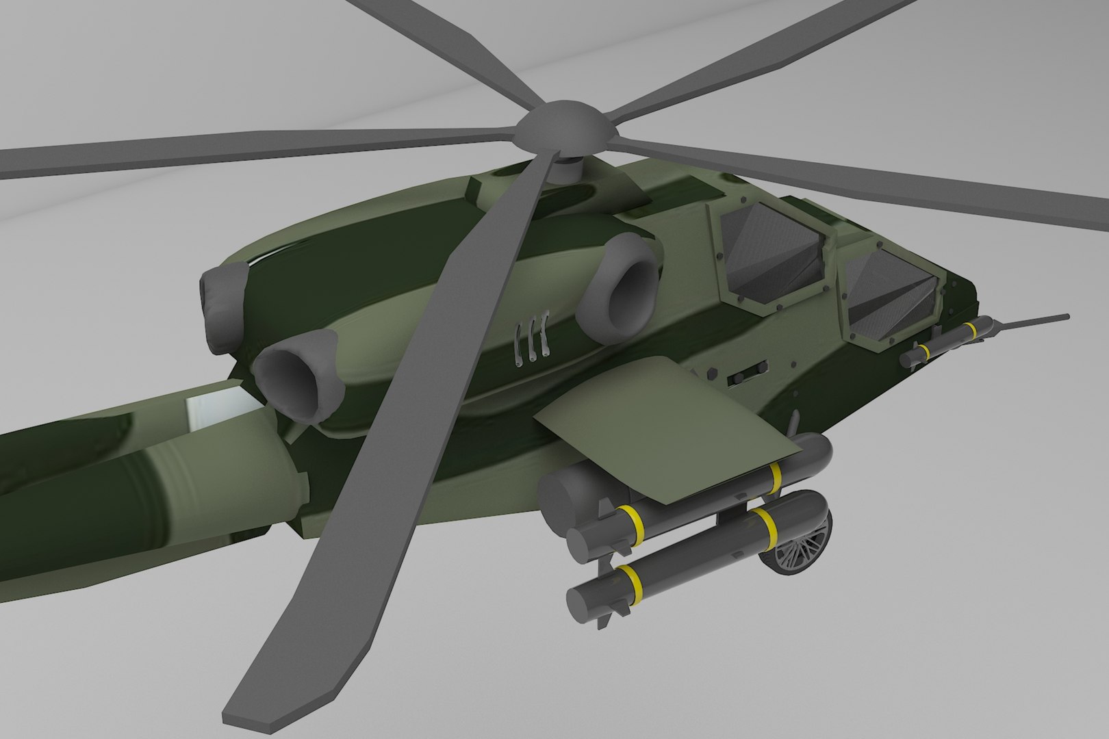 T-129 Atak 3D Model - TurboSquid 1645569