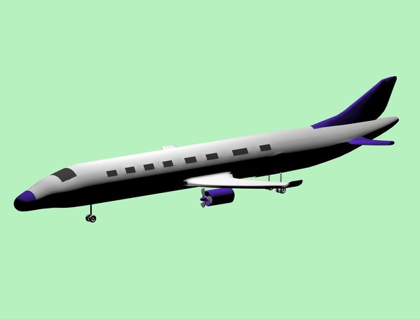 Simple air plane 3D model - TurboSquid 1544795