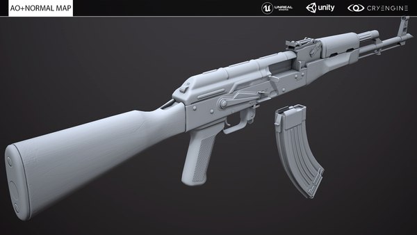 Akm normal ao ready 3D model - TurboSquid 1483312