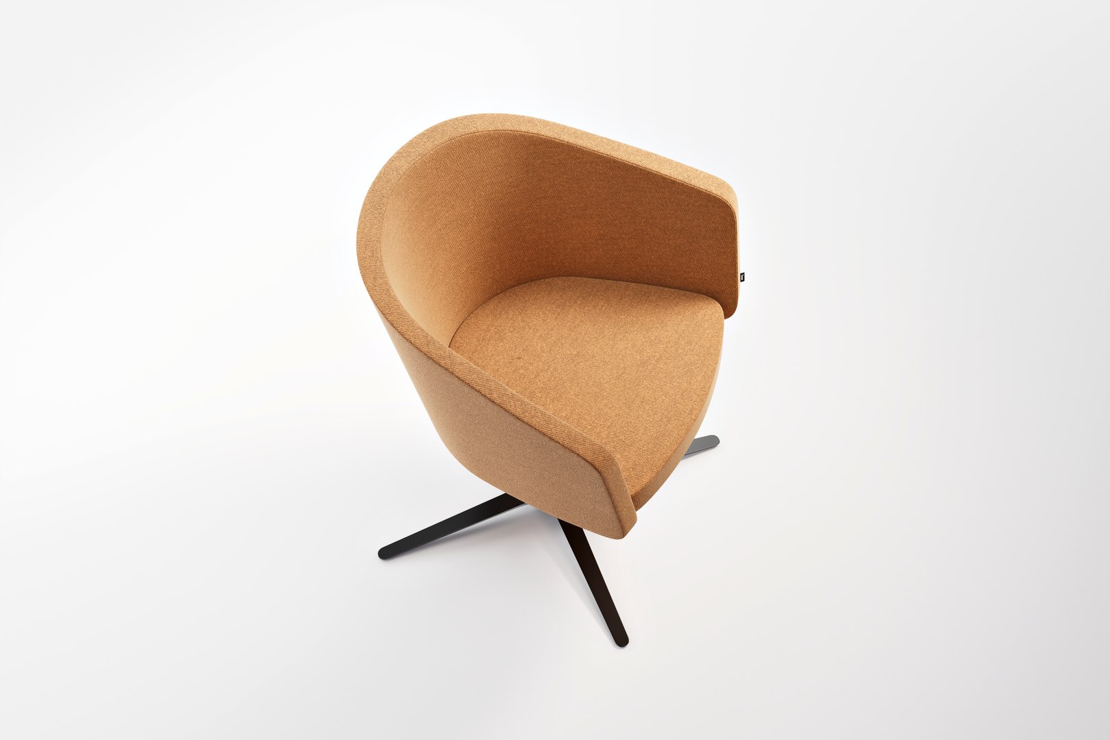 Bene Club Chair With Swivel Base 3D Model - TurboSquid 2189170