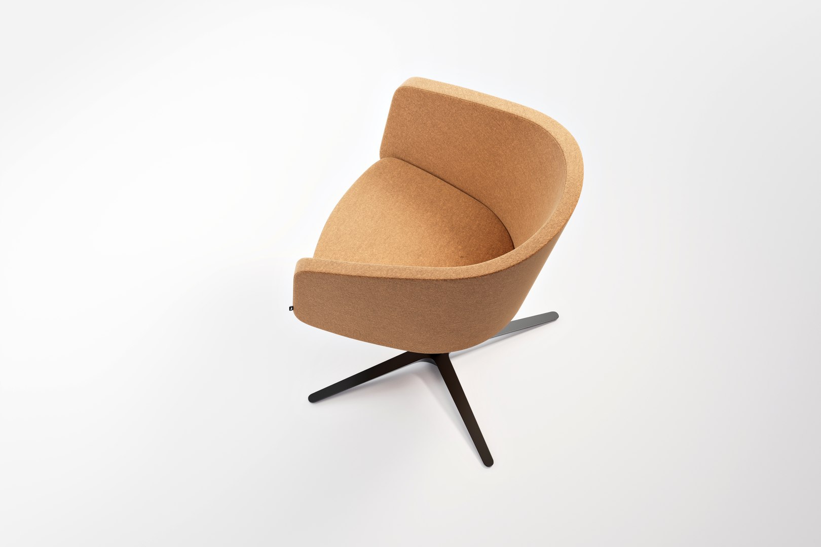Bene Club Chair With Swivel Base 3D Model - TurboSquid 2189170