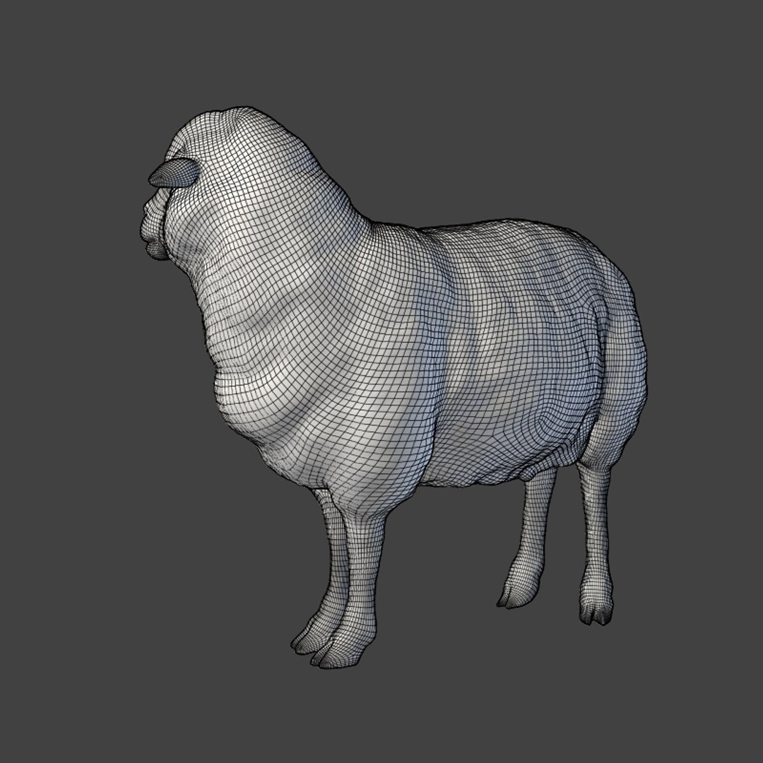 Sculpture Sheep 3d Model