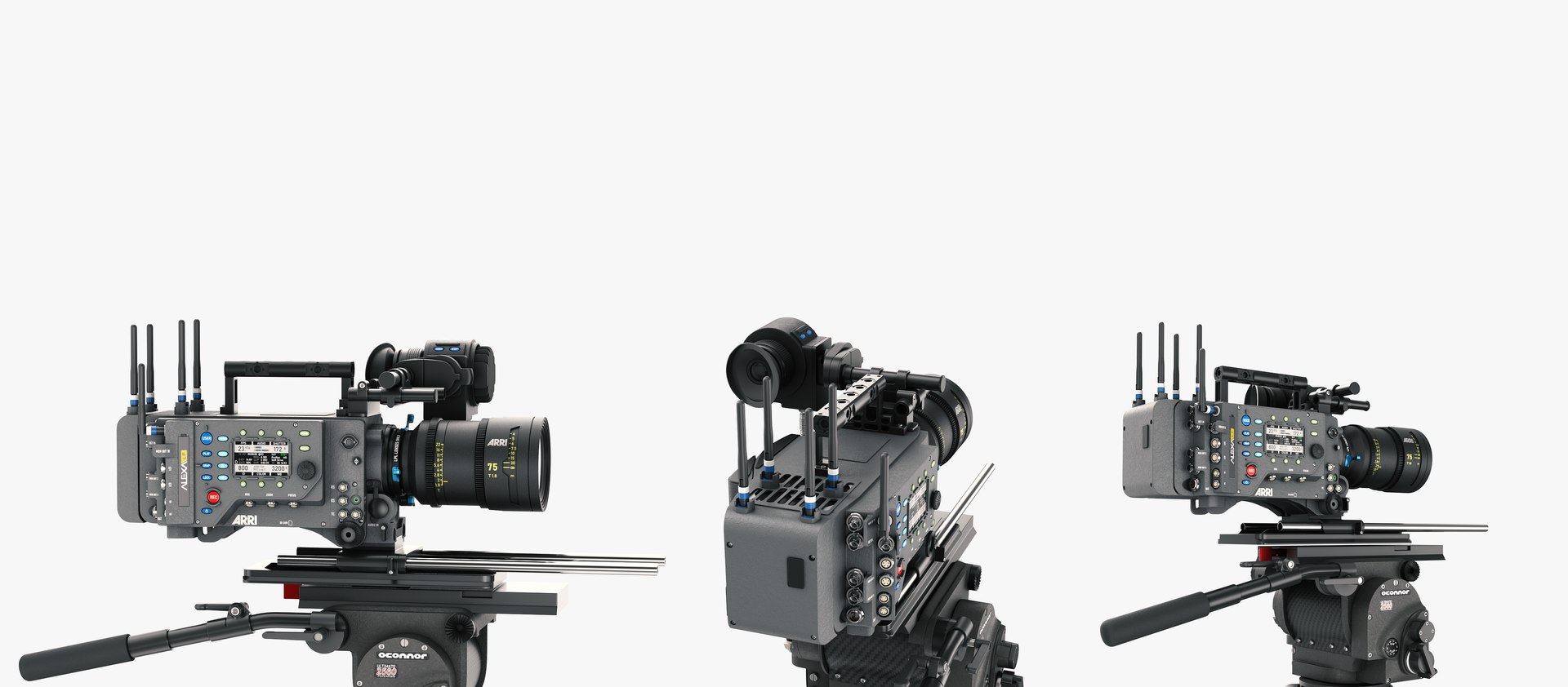3D Model ARRI ALEXA LF Pro Camera With OConnor 2560 Tripod Systems ...