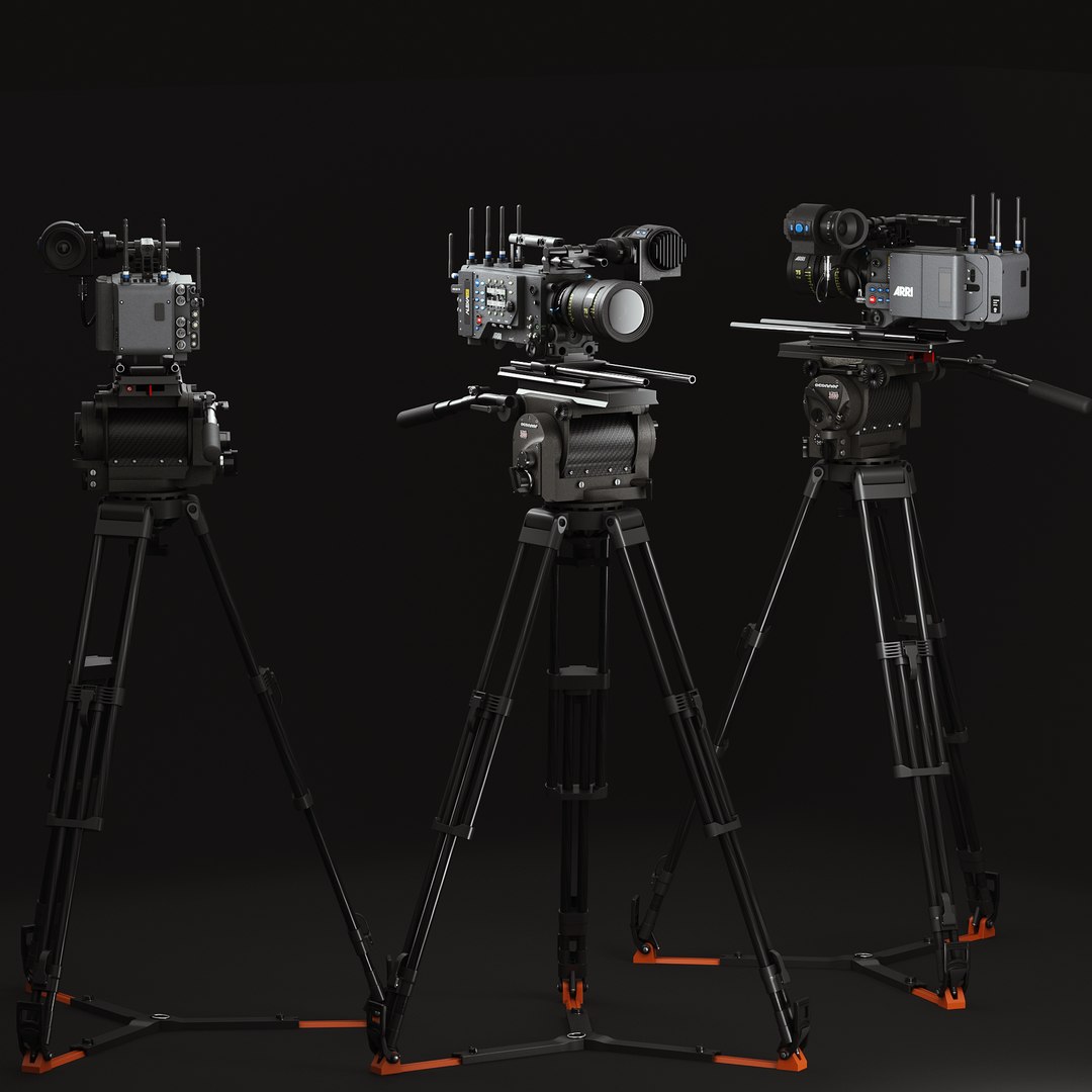 3D Model ARRI ALEXA LF Pro Camera With OConnor 2560 Tripod Systems ...
