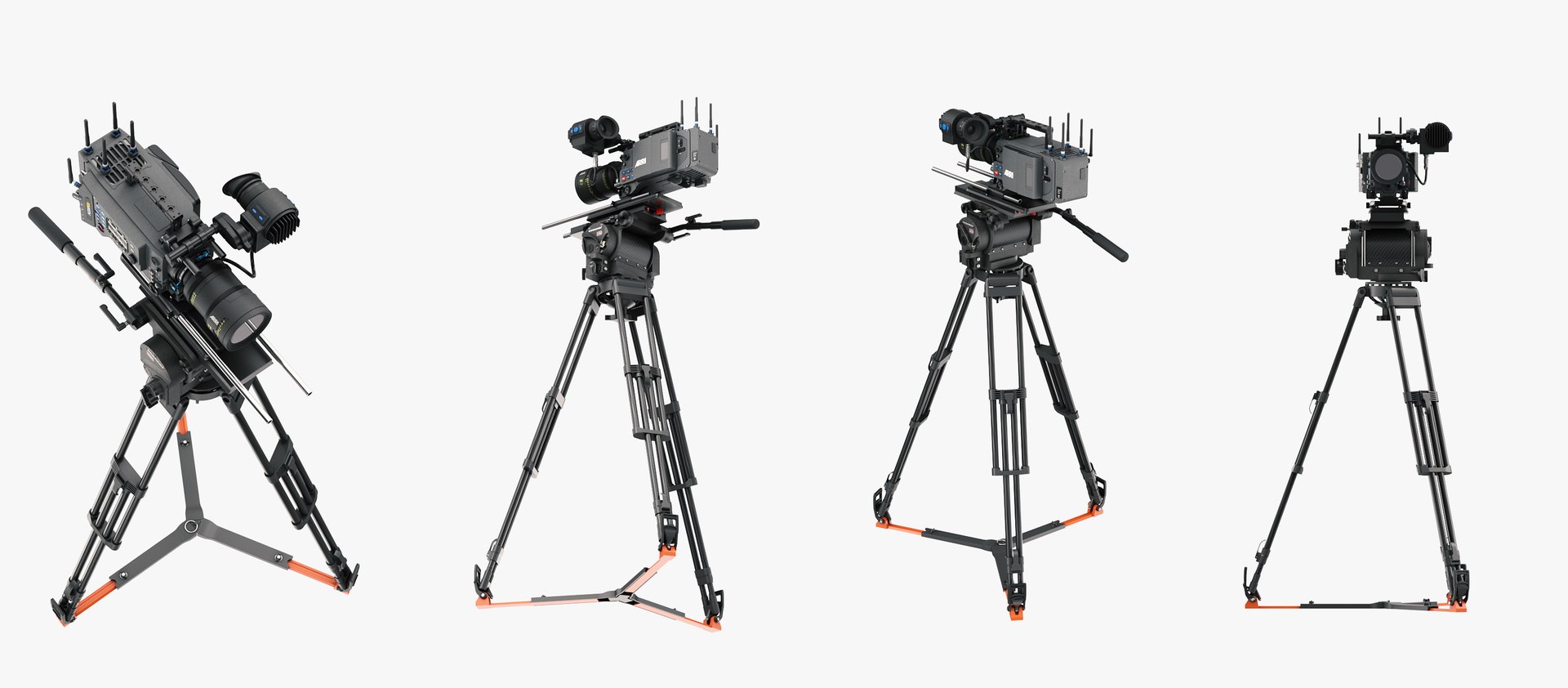 3D Model ARRI ALEXA LF Pro Camera With OConnor 2560 Tripod Systems ...