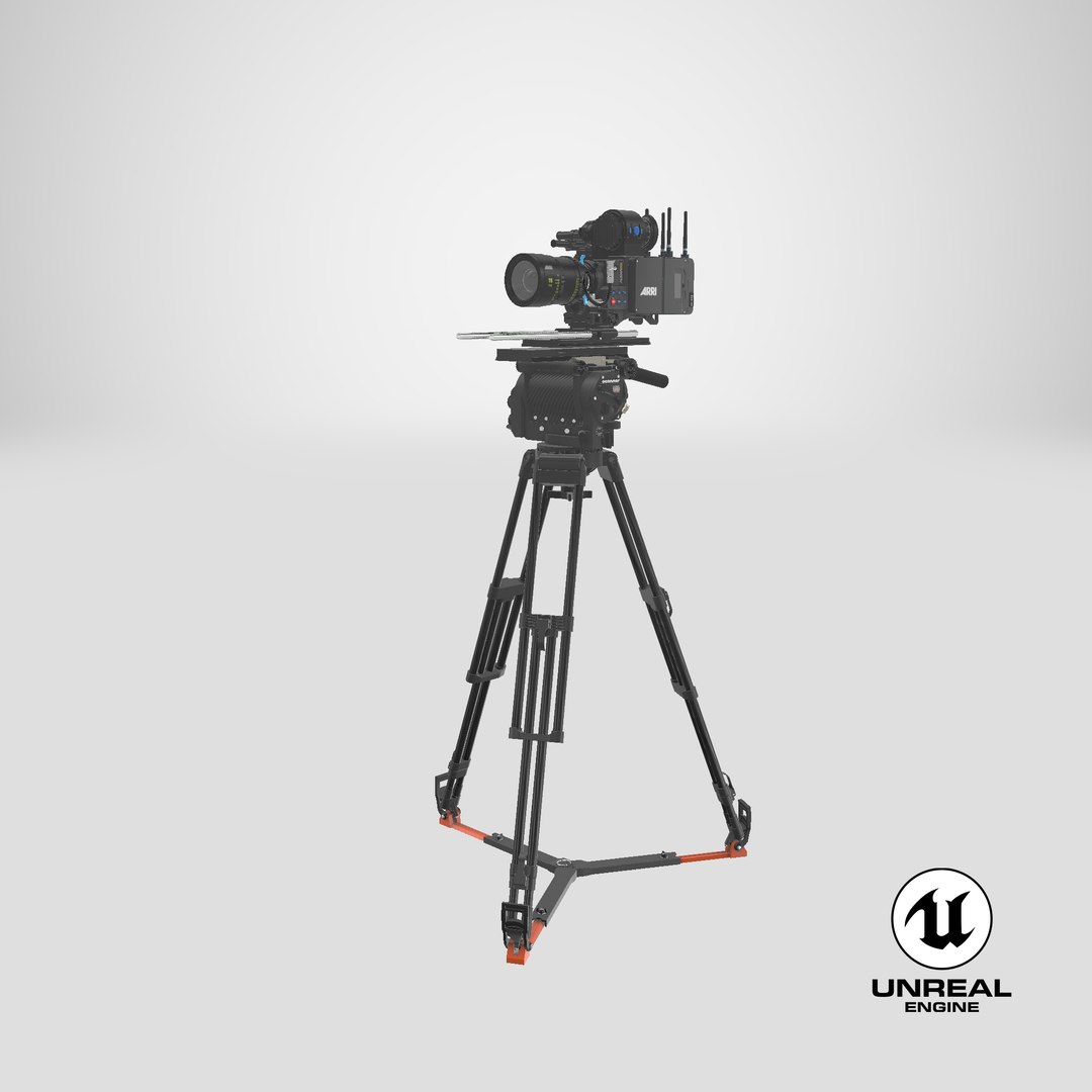 3D Model ARRI ALEXA LF Pro Camera With OConnor 2560 Tripod Systems ...