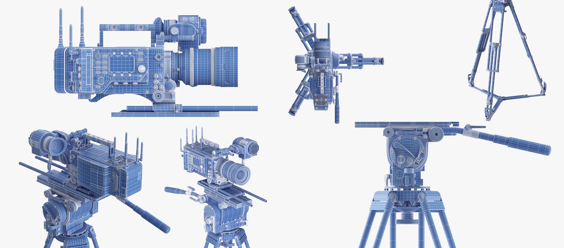 3D Model ARRI ALEXA LF Pro Camera With OConnor 2560 Tripod Systems ...
