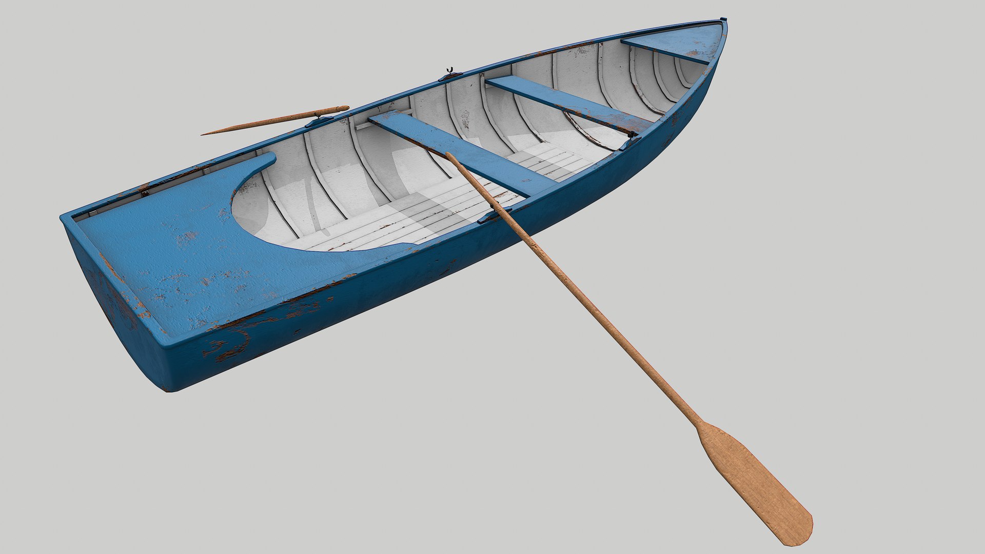 Pbr Rowing Boat Model - TurboSquid 1608118