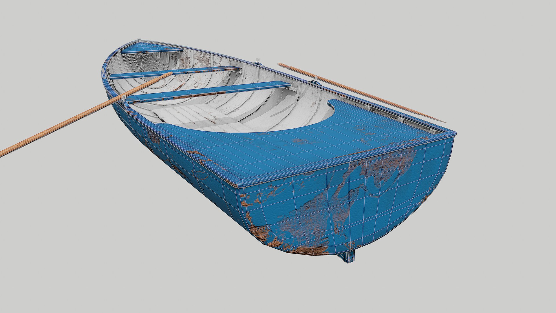 Pbr Rowing Boat Model - TurboSquid 1608118