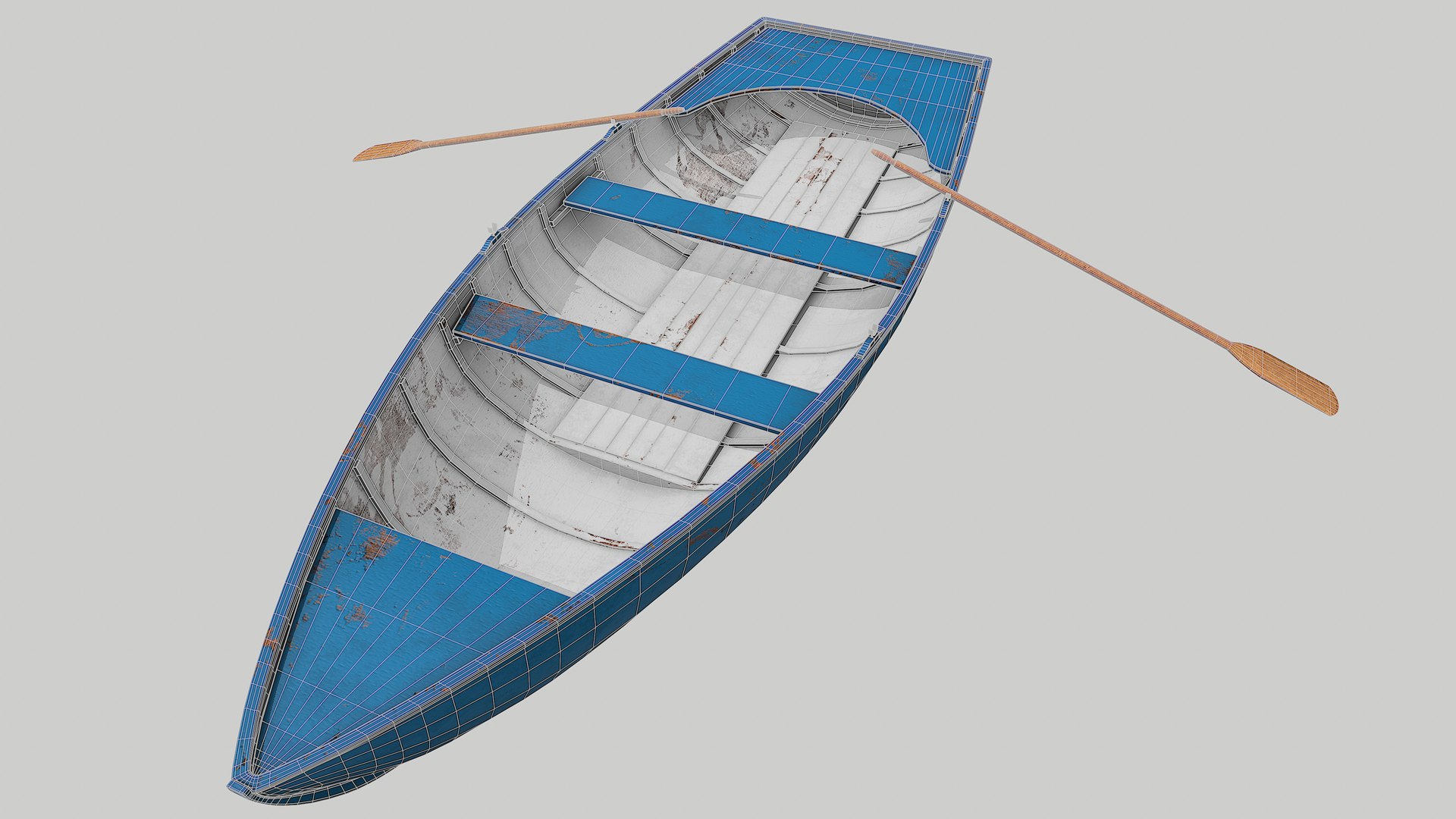 Pbr Rowing Boat Model - TurboSquid 1608118