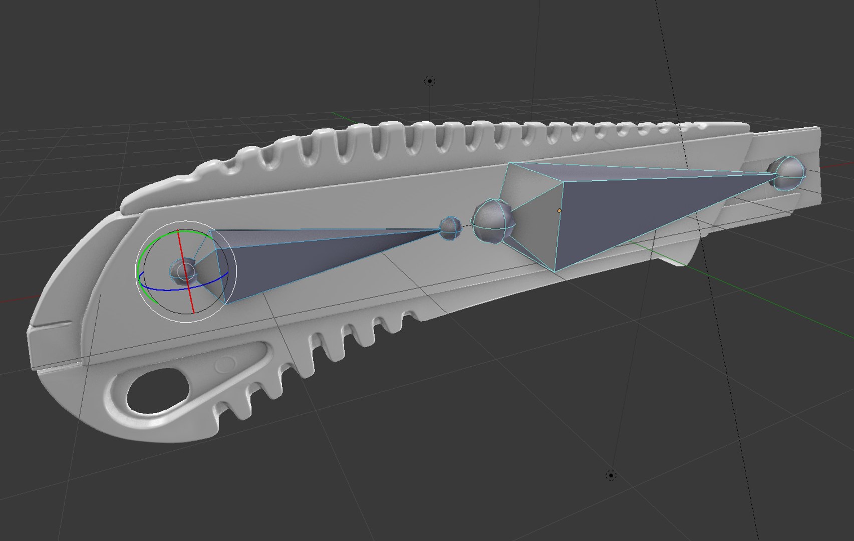 Box Cutter Rusty Version 3d Model