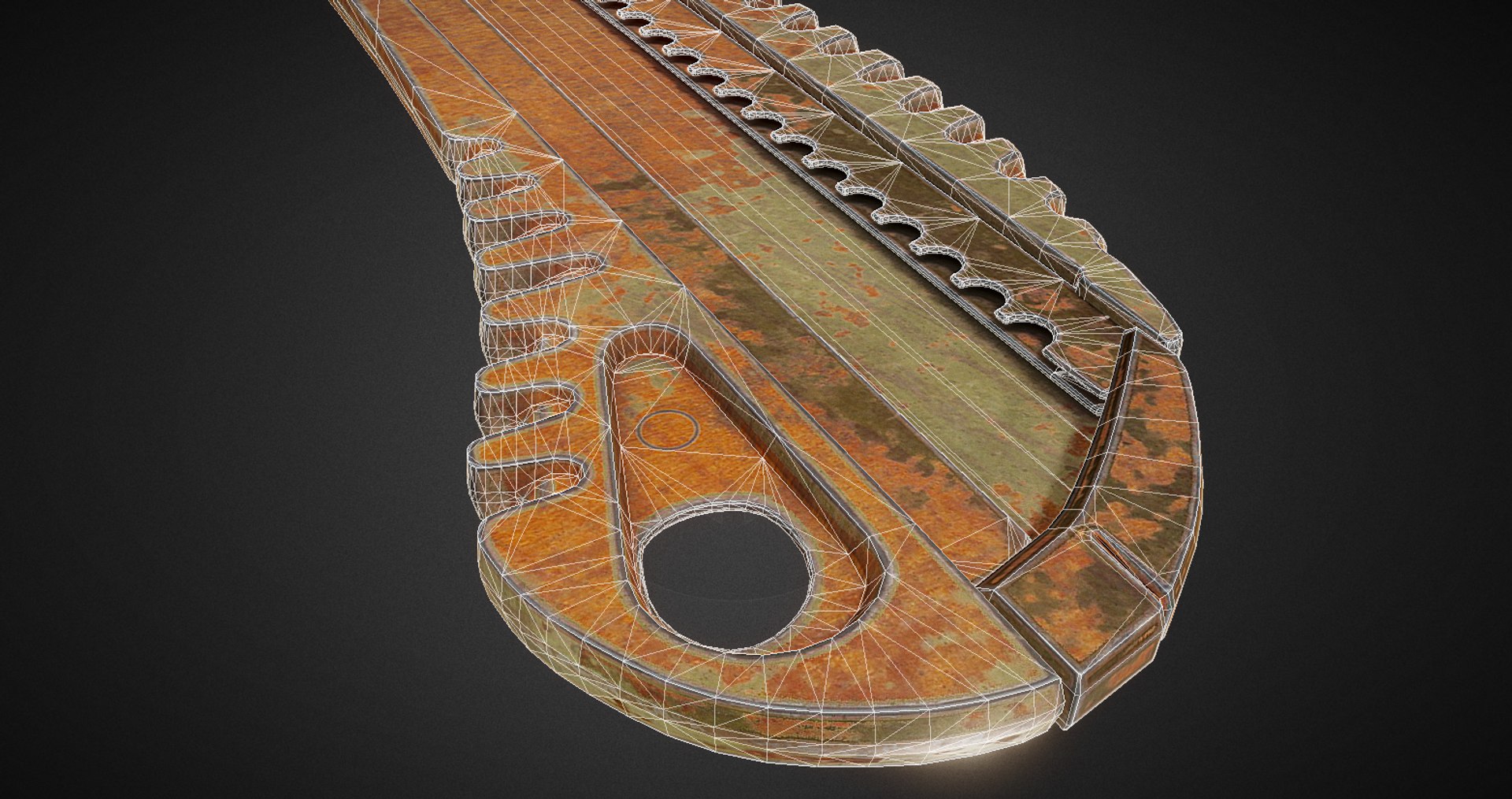 Box Cutter Rusty Version 3d Model