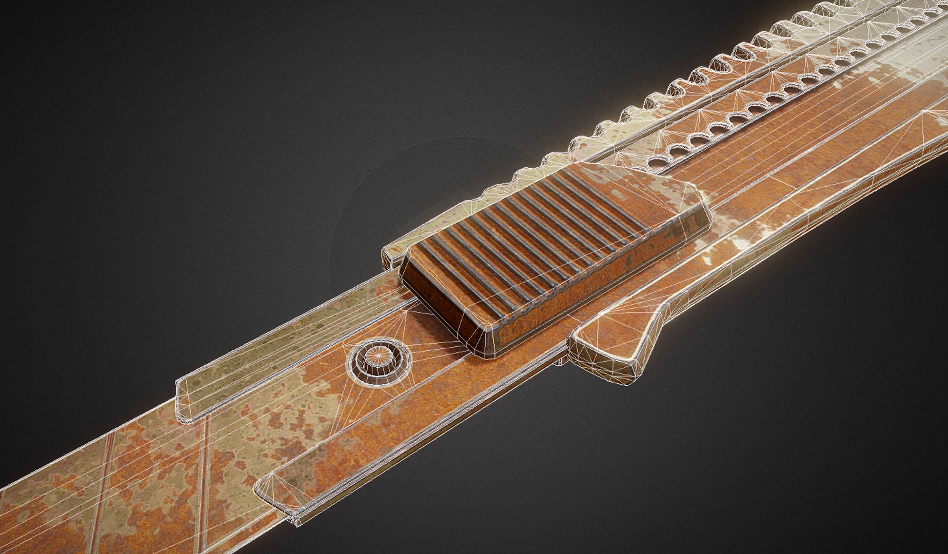 Box Cutter Rusty Version 3d Model