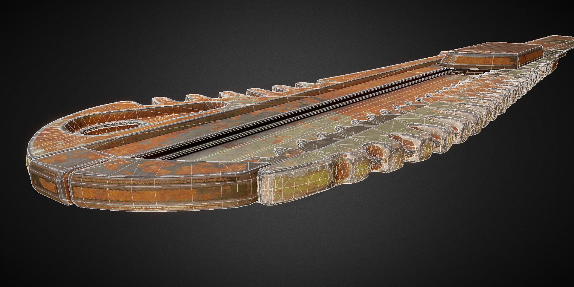 Box Cutter Rusty Version 3d Model