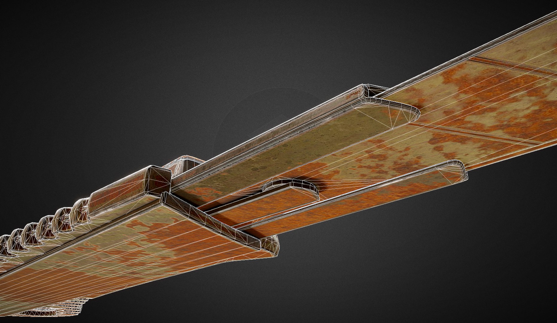 Box Cutter Rusty Version 3d Model