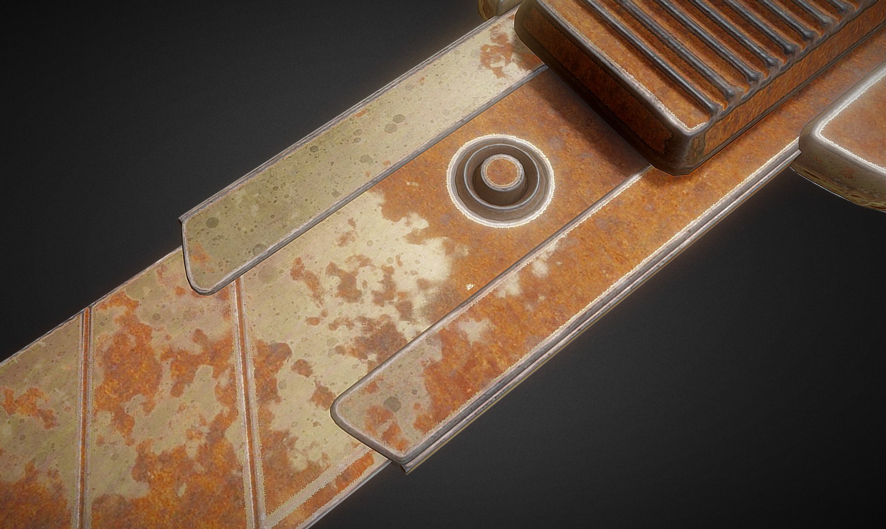 Box Cutter Rusty Version 3d Model