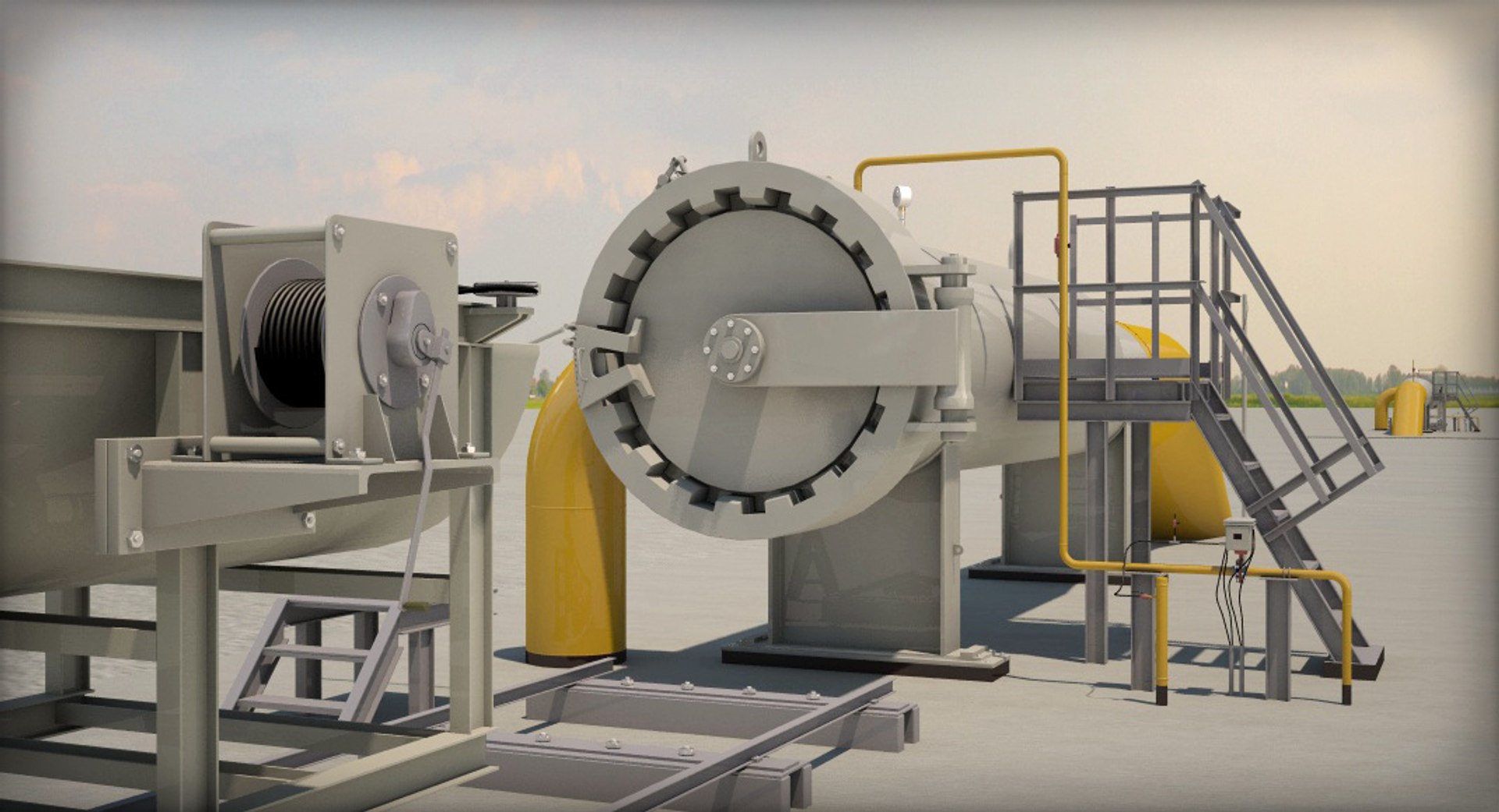 3d Model Pig Launcher Receiver Belonging